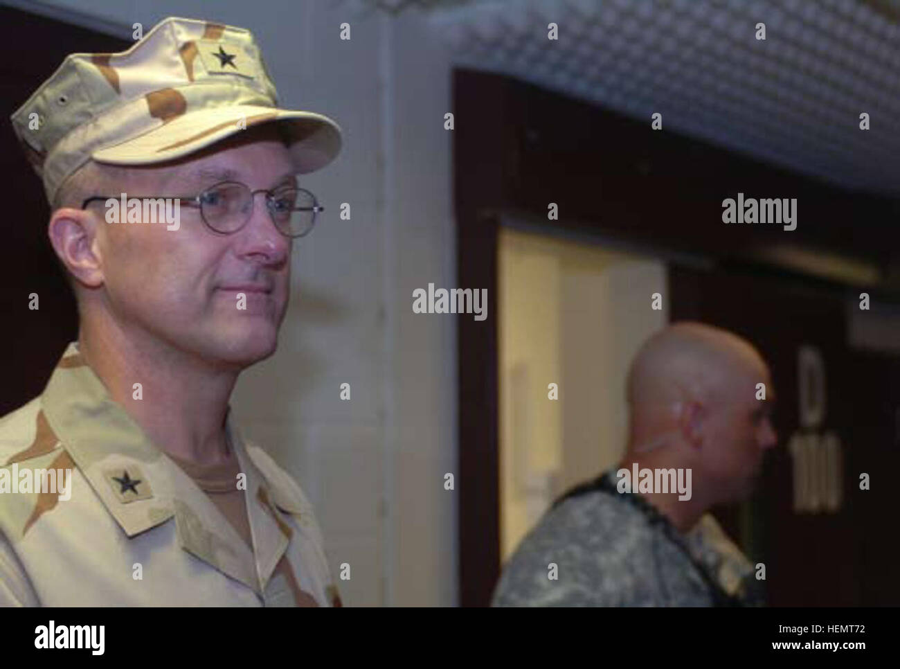 Admiral Dave Thomas inspecting camps Stock Photo - Alamy