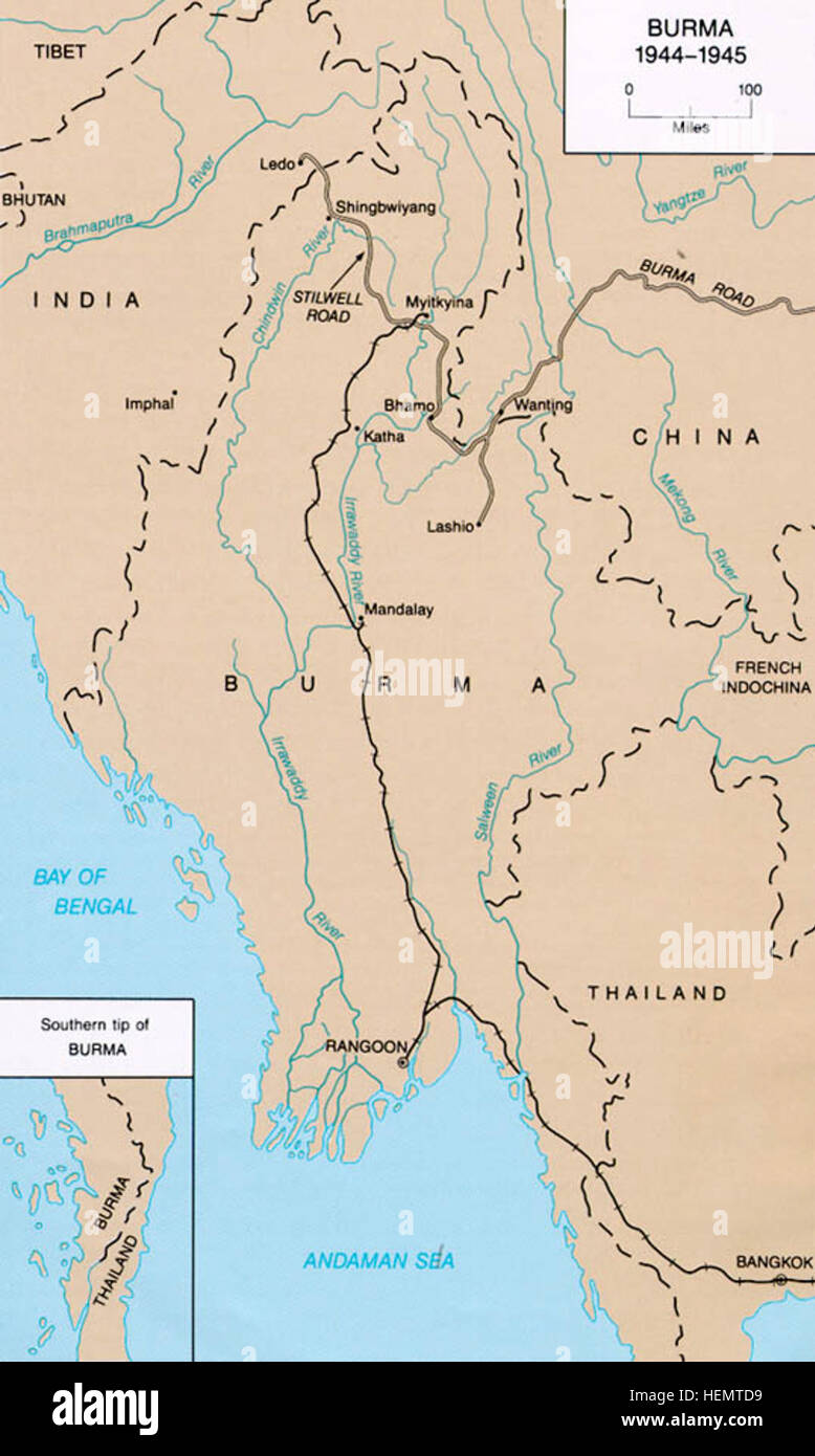 Burma and Ledo Road 1944 - 1945 Stock Photo - Alamy