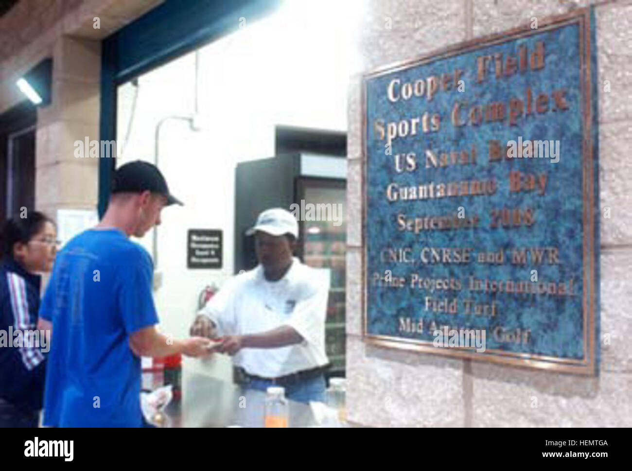 Cooper Field Sports Complex, Guantanamo, concession stand Stock Photo ...