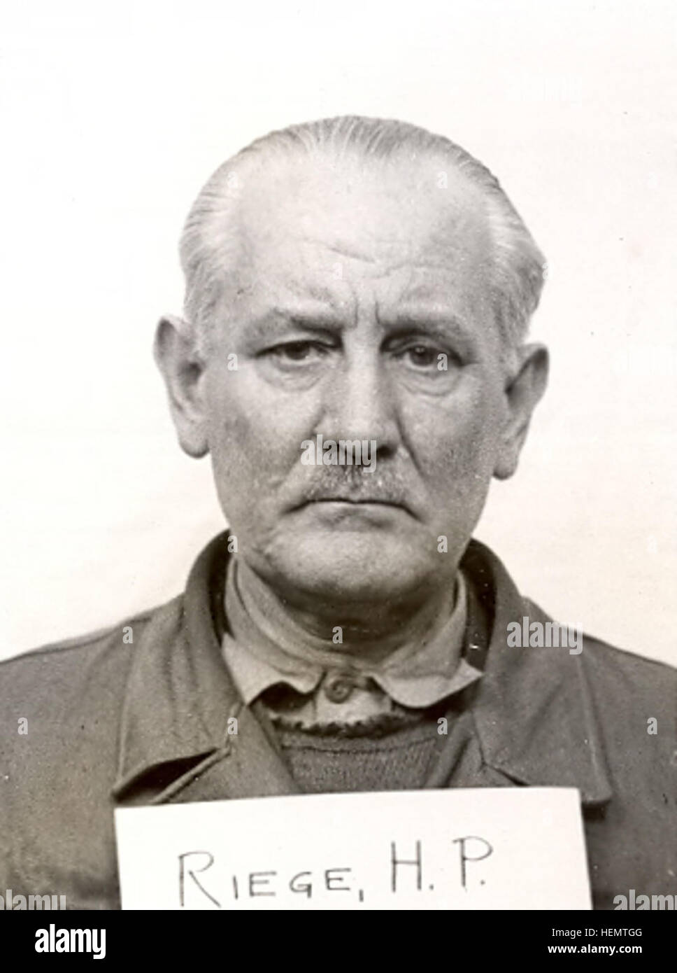 Paul Riege at the Nuremberg Trials Stock Photo - Alamy