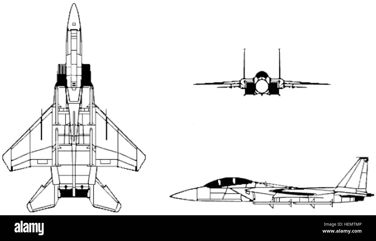 F-15 Eagle drawing Stock Photo - Alamy