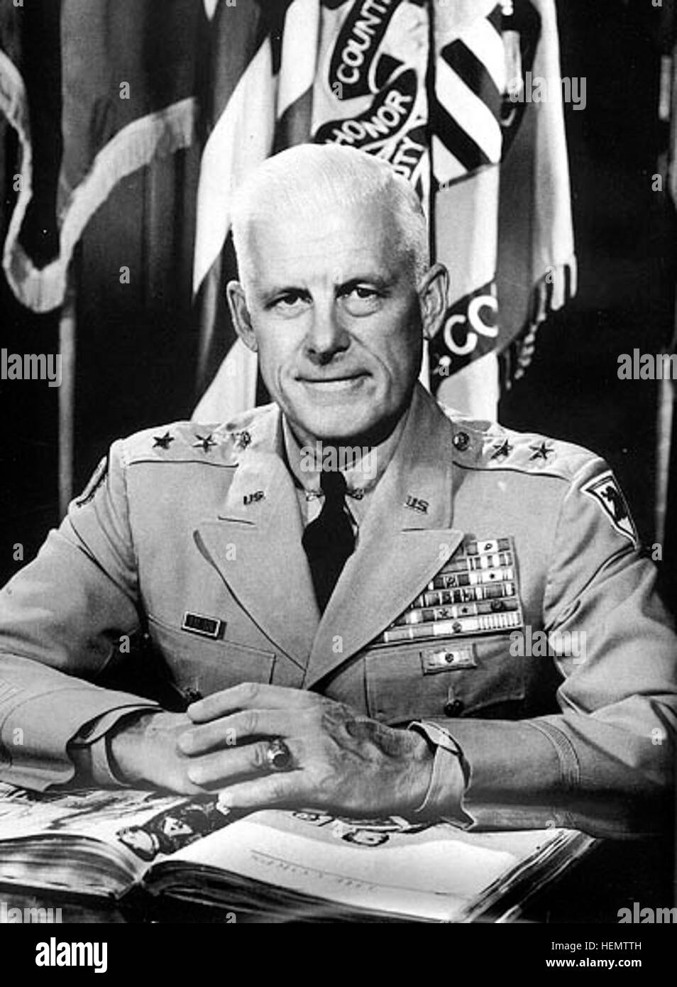 Gen Garrison Davidson West Point Superintendent 1956 1960 Stock Photo ...