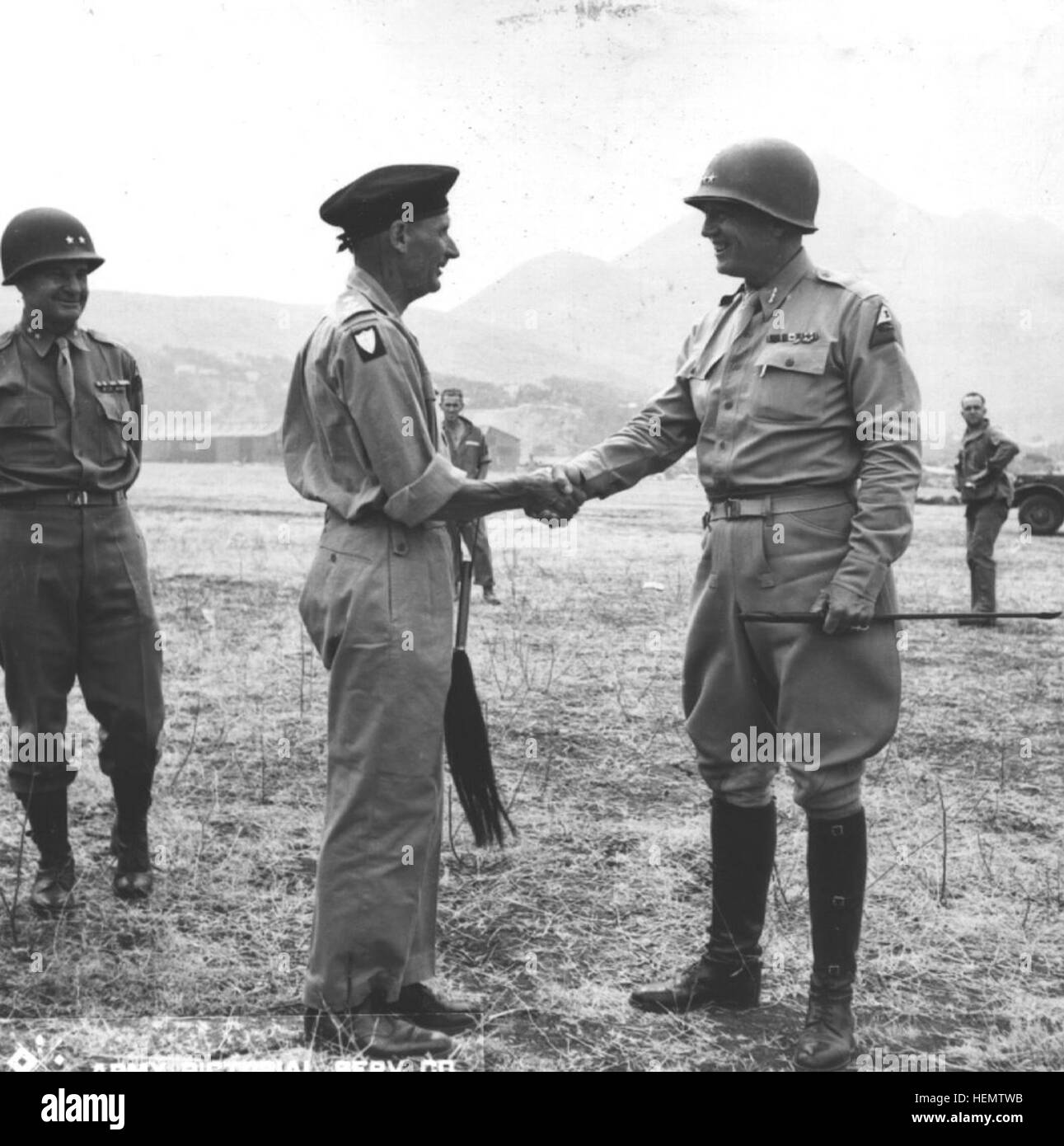Generals Bernard Law Montgomery and George S. Patton, Jr. were senior ...