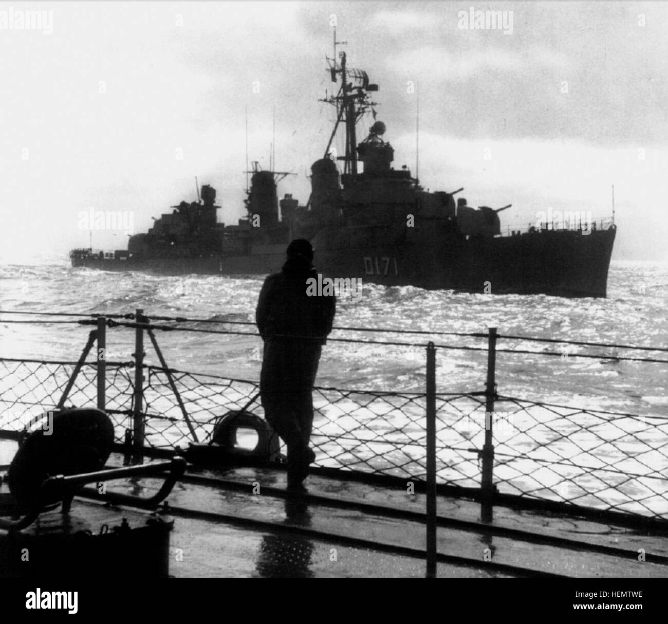 German destroyer Z 1 (D 171) underway 1960 Stock Photo - Alamy