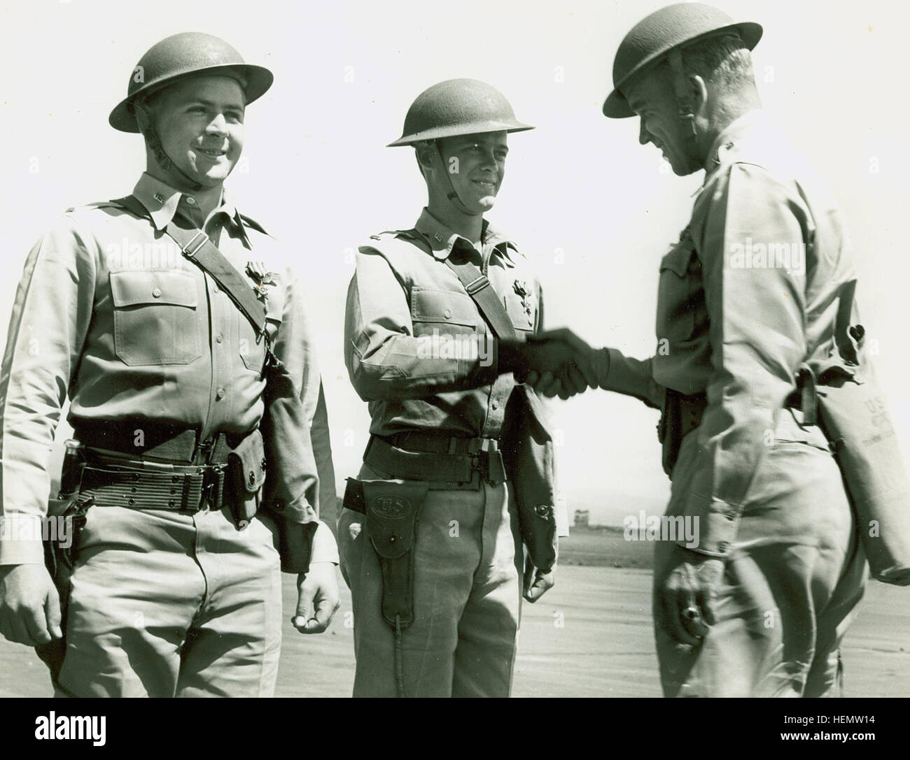 Howard C. Davidson decorates United States Army Air Forces officers at ...
