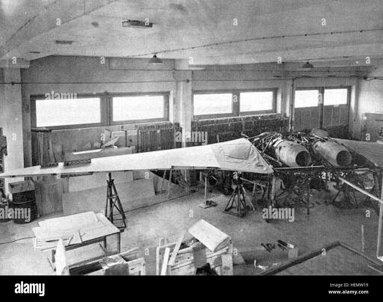 Horten Ho9 hangar 1 Stock Photo - Alamy