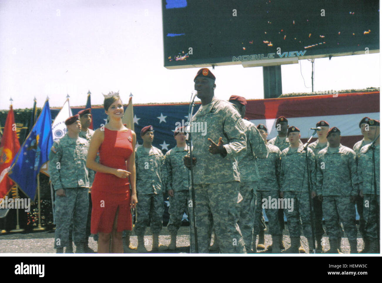 Jennifer Berry with Airborne Choir Stock Photo - Alamy
