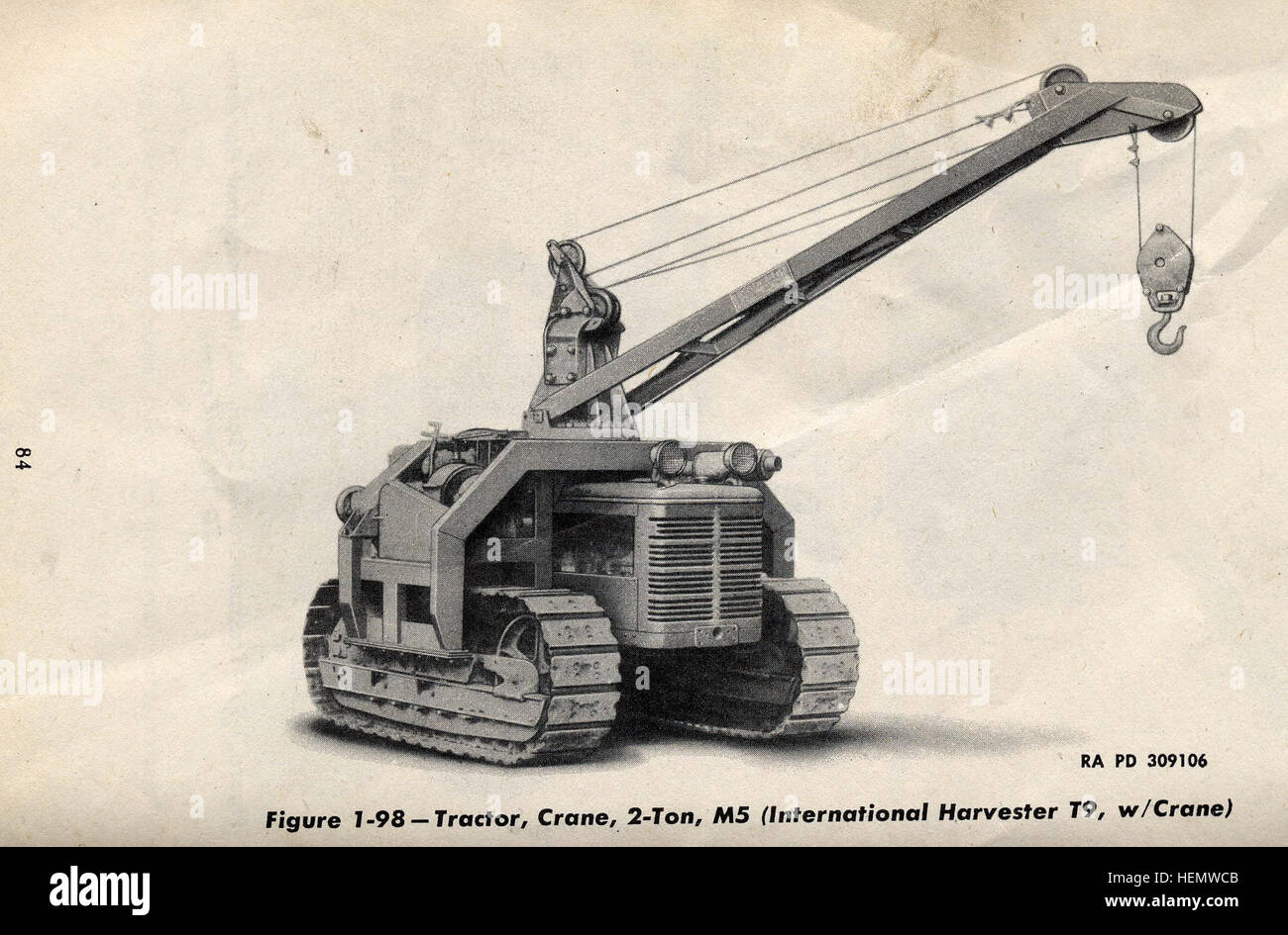 M5 tractor crane Stock Photo - Alamy