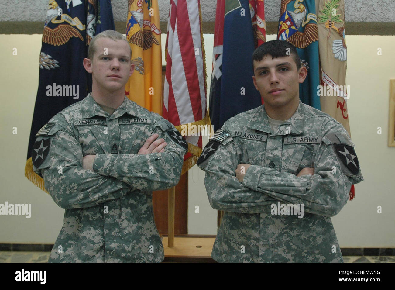 Staff Sgt. Gabriel Temples, a platoon sergeant from Gilmer, Texas, and ...
