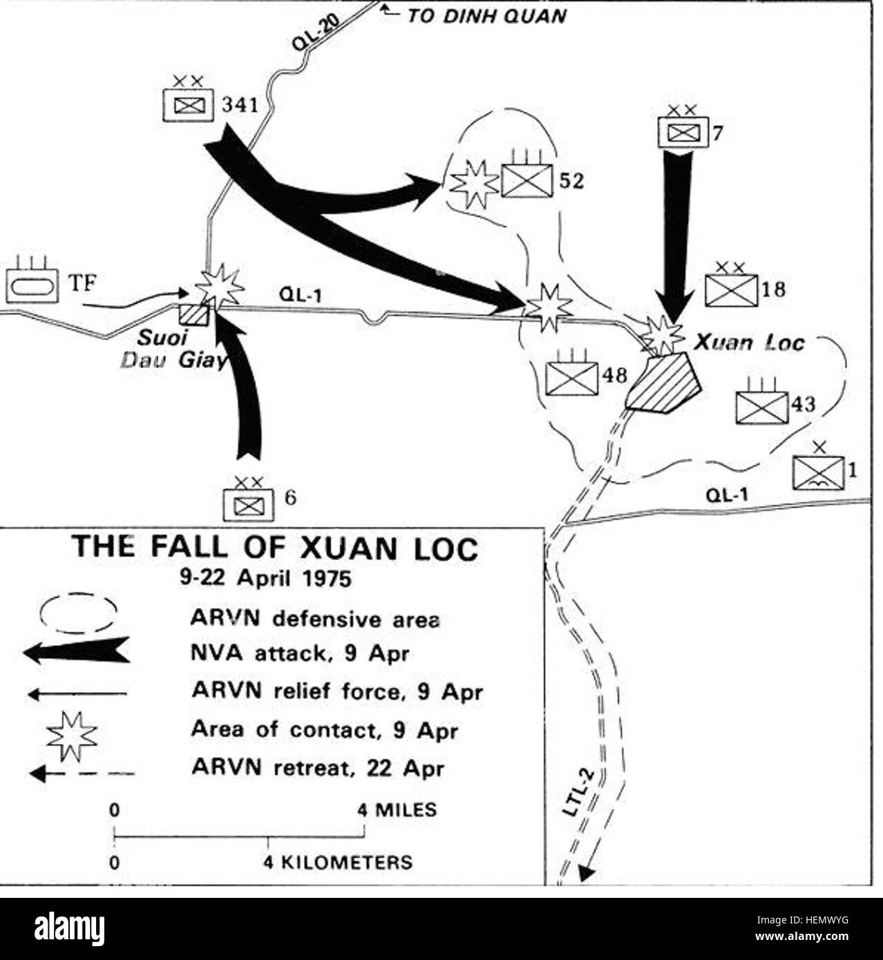 The fall of Xuan Loc Stock Photo - Alamy