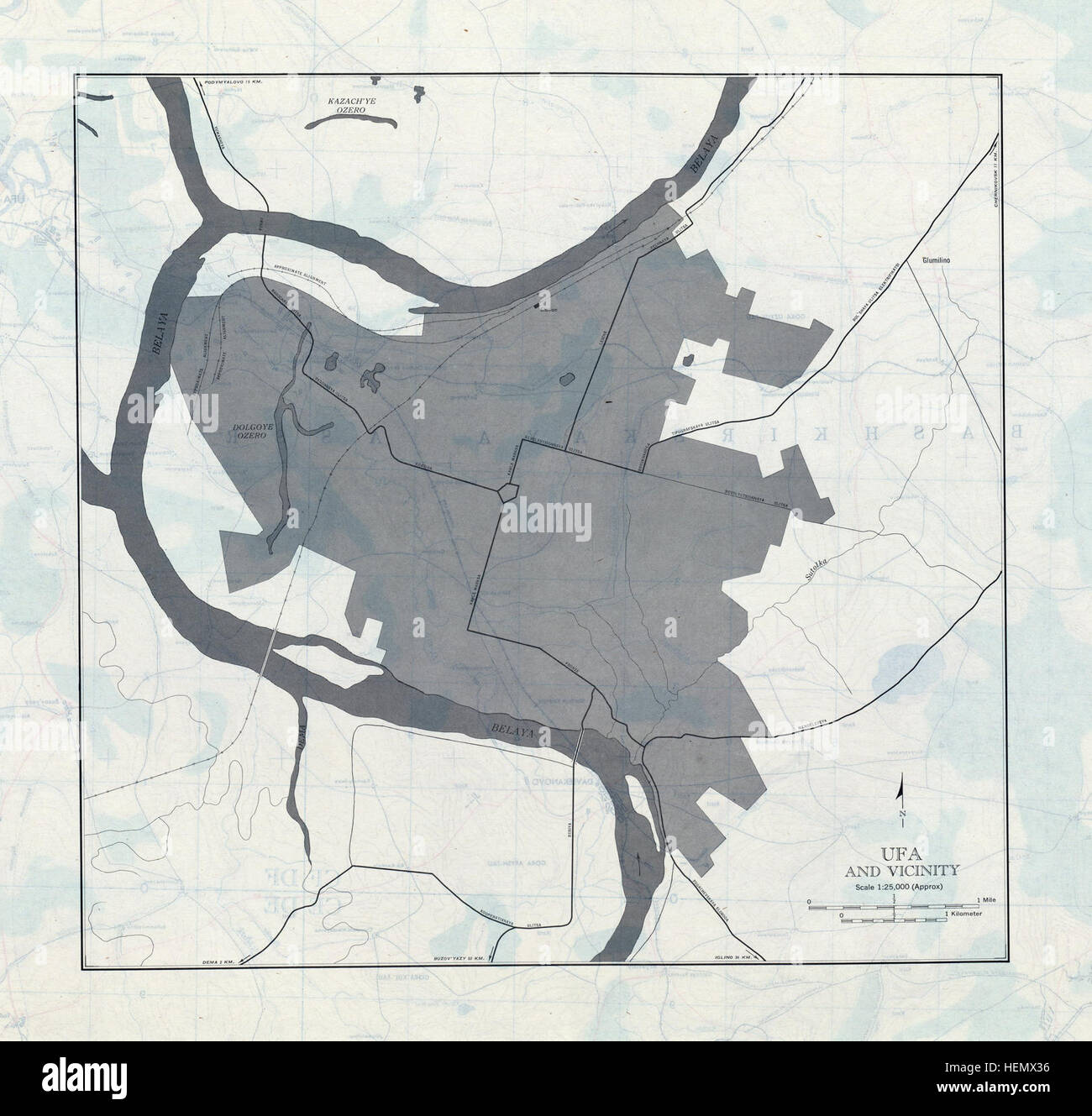 Ufa map hi-res stock photography and images - Alamy
