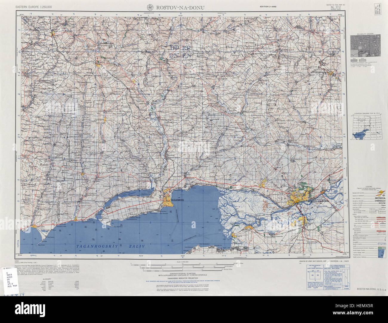 Rostov map hi-res stock photography and images - Alamy