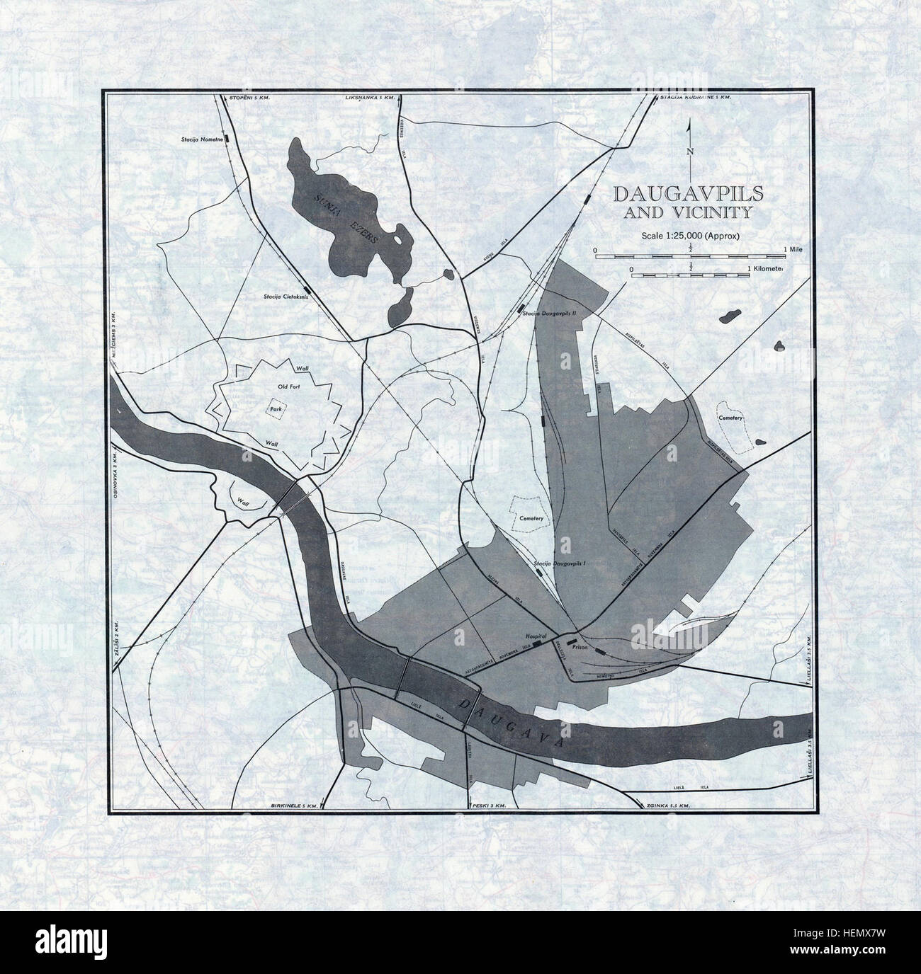 Daugavpils map hi-res stock photography and images - Alamy