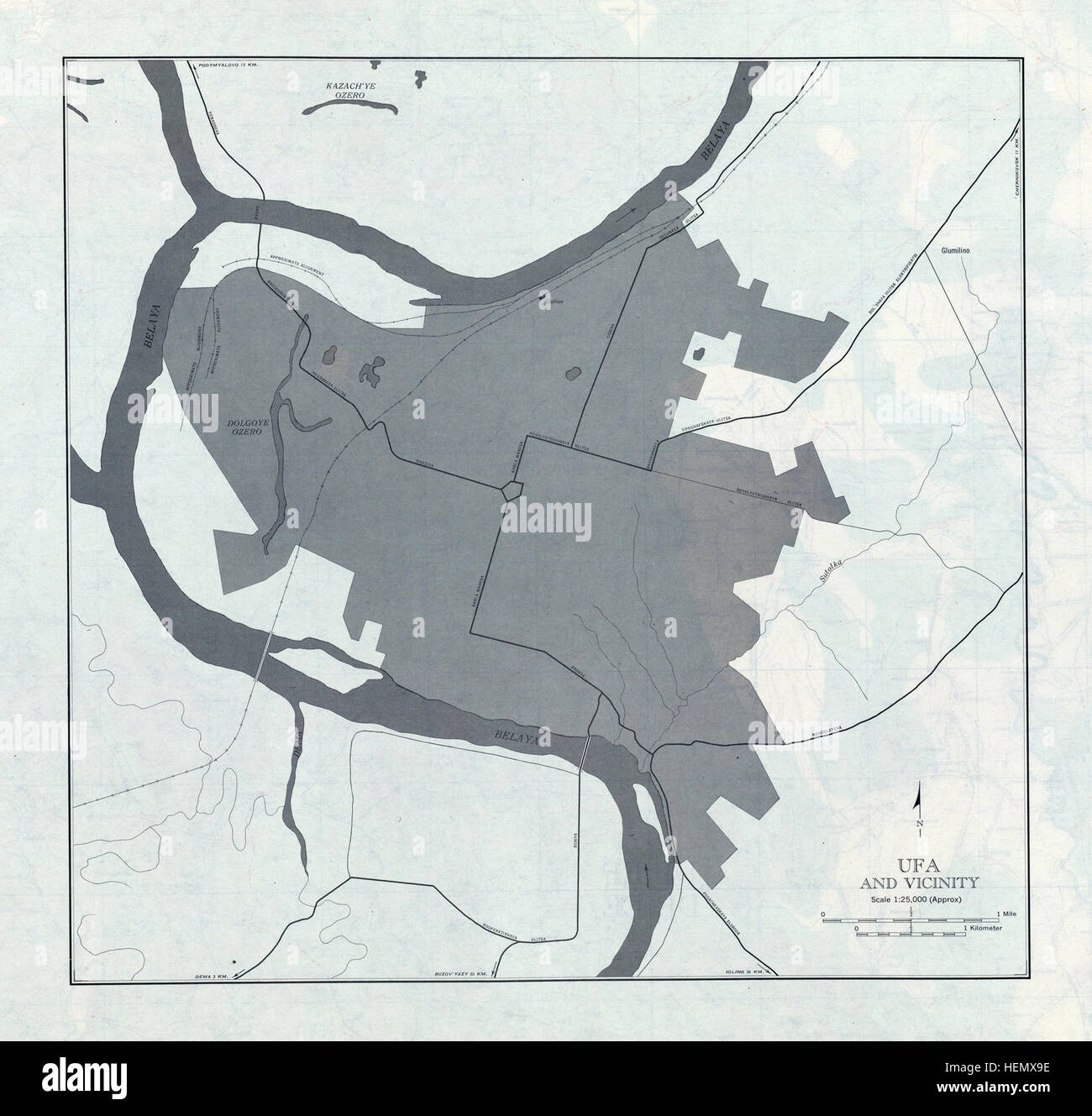 Ufa map hi-res stock photography and images - Alamy