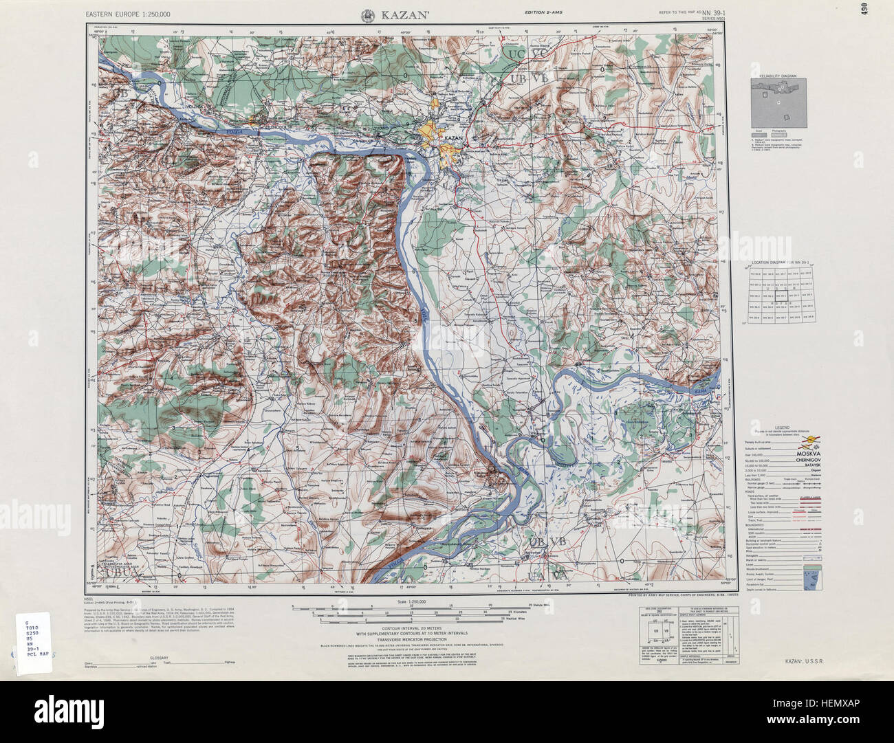 Kazan map hi-res stock photography and images - Alamy