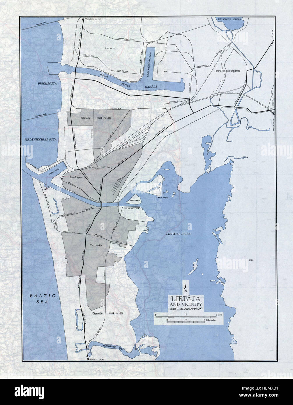 Map of liepaja hi-res stock photography and images - Alamy