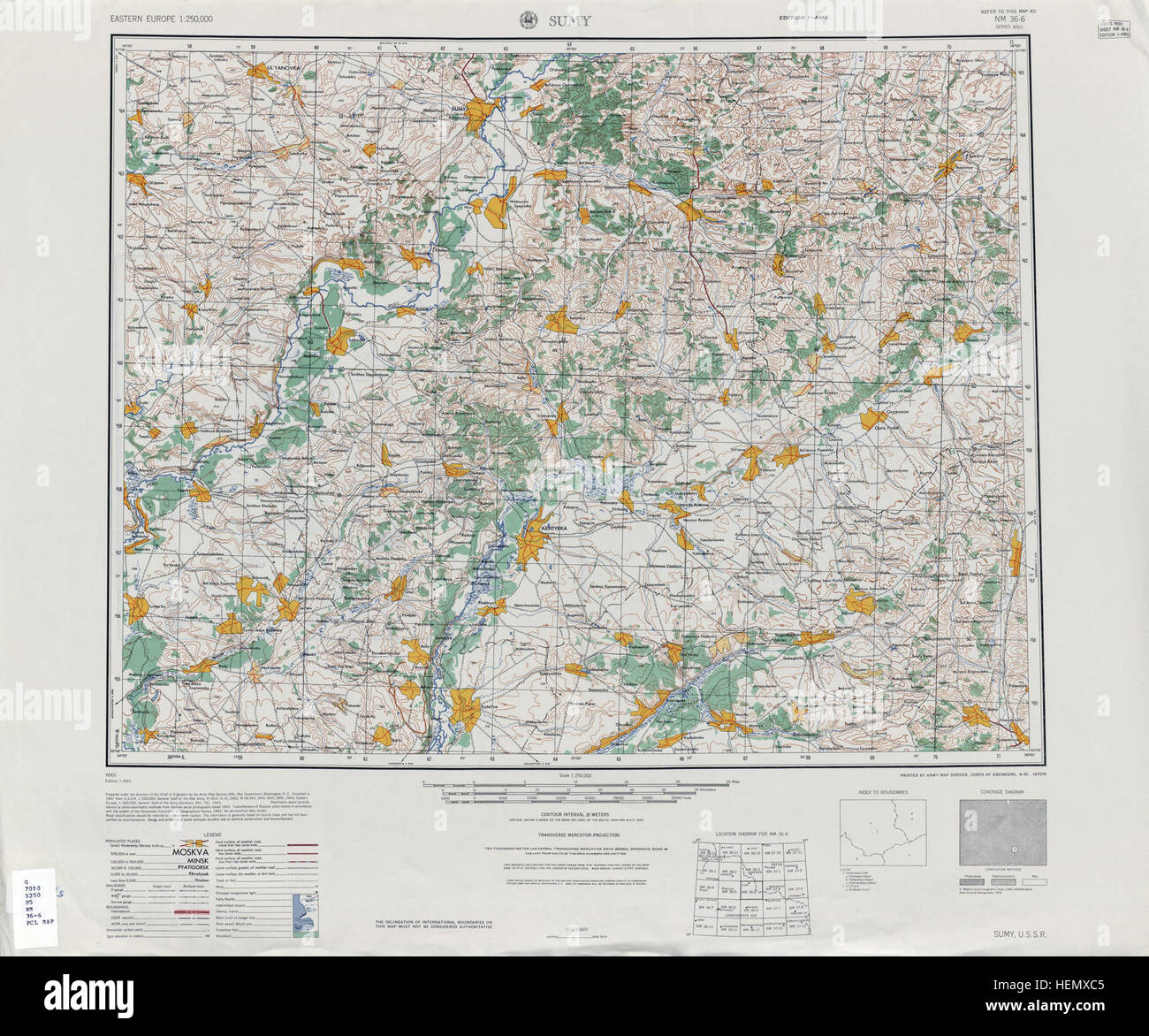 Map of sumy hi-res stock photography and images - Alamy
