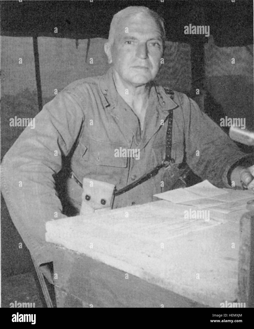 LIEUTENANT GENERAL SIMON B. BUCKNER in Okinawa Stock Photo - Alamy