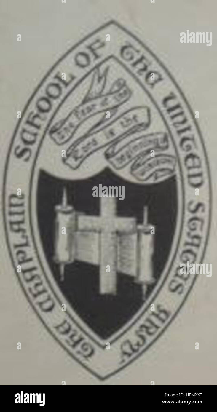 The Army Chaplain School emblem features a cross and Torah symbol ...