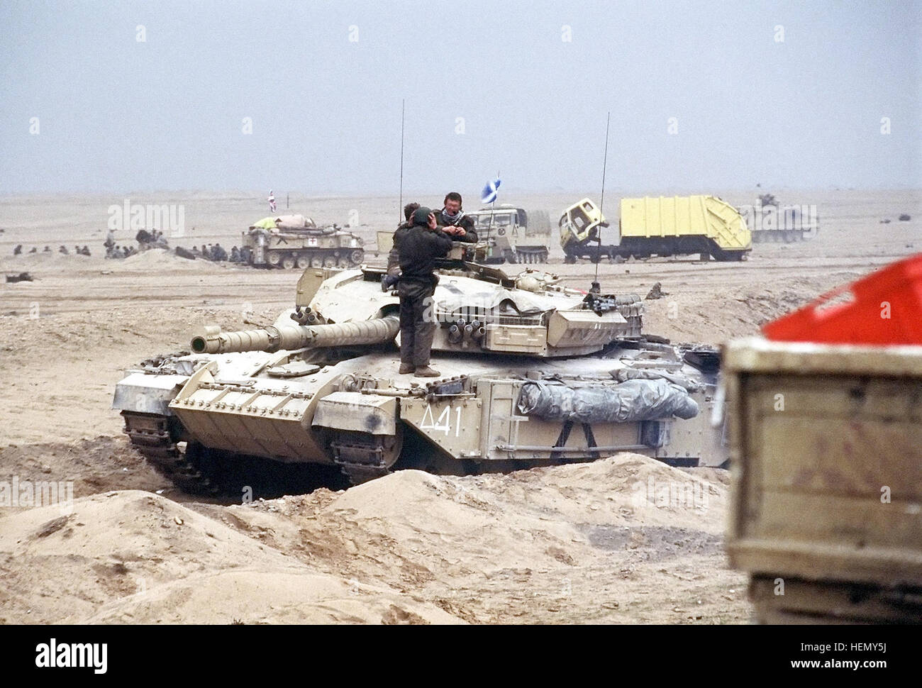 The Challenger tank participated in Desert Storm operations, providing ...