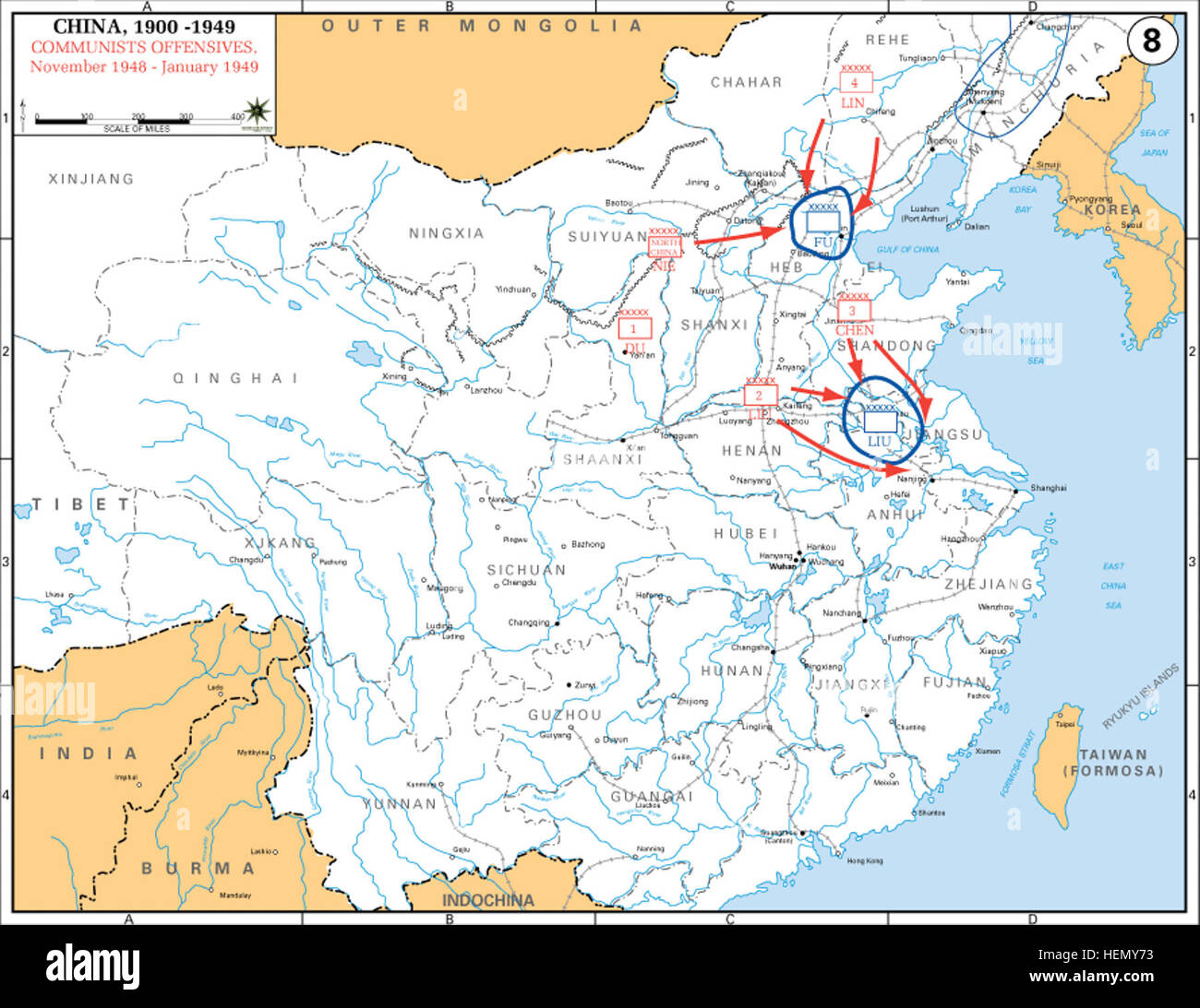 This period documents Communist military offensives in the late 1940s ...