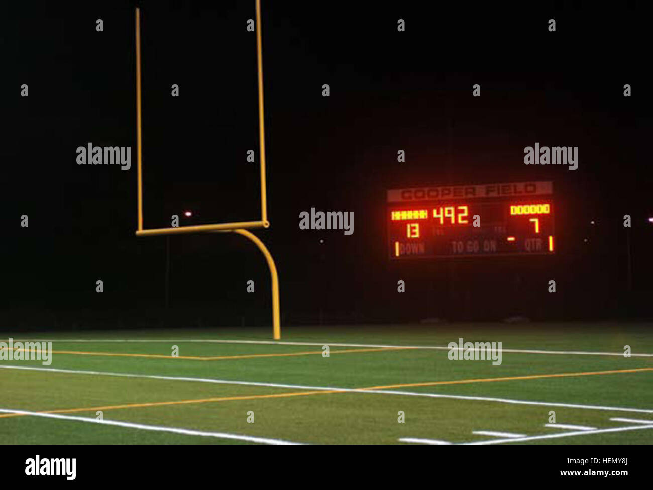 Cooper Field Sports Complex, Guantanamo, soccer field opening night ...