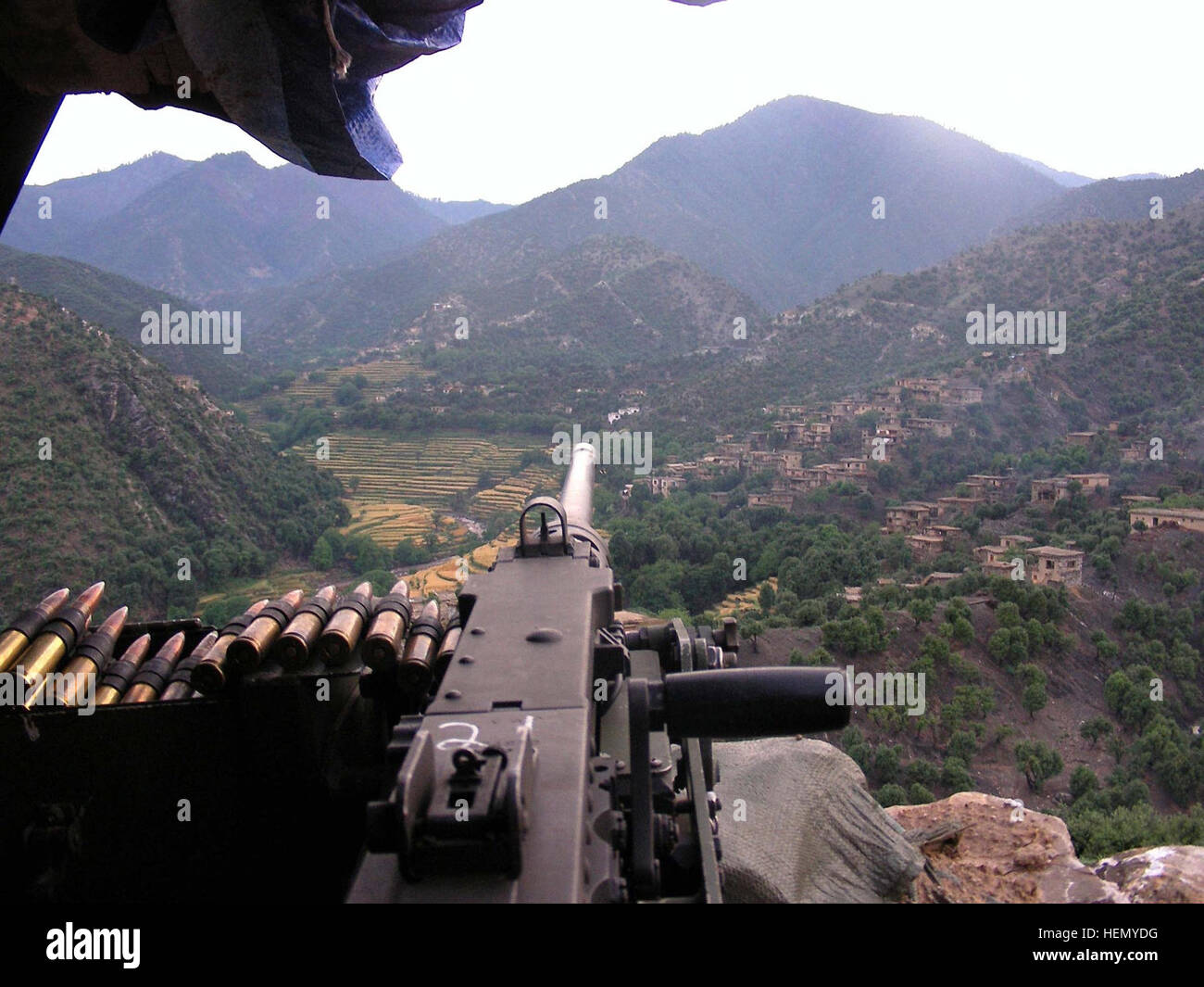 Firebase Phoenix overlooking the Korengal Valley Stock Photo - Alamy