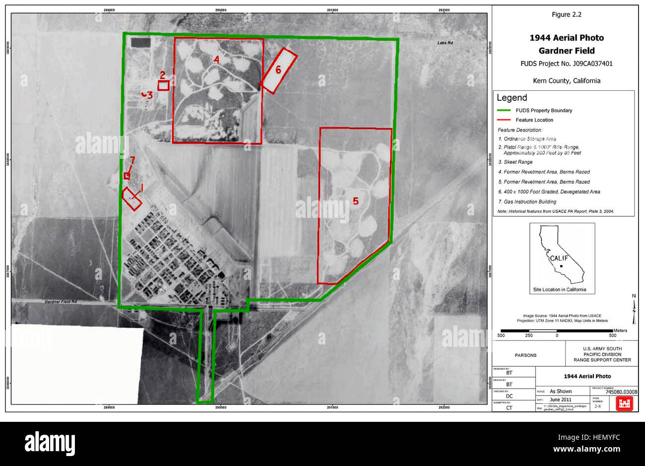 Gardner Field CA 1944 ACOE Stock Photo - Alamy