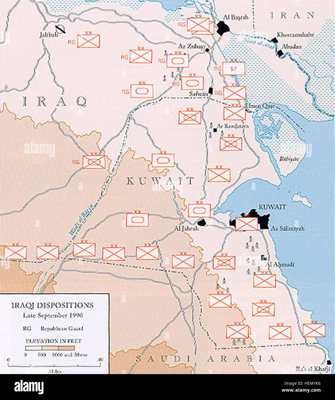 Gulf War 1991 Iraqi Kuwait 1990 Stock Photo - Alamy