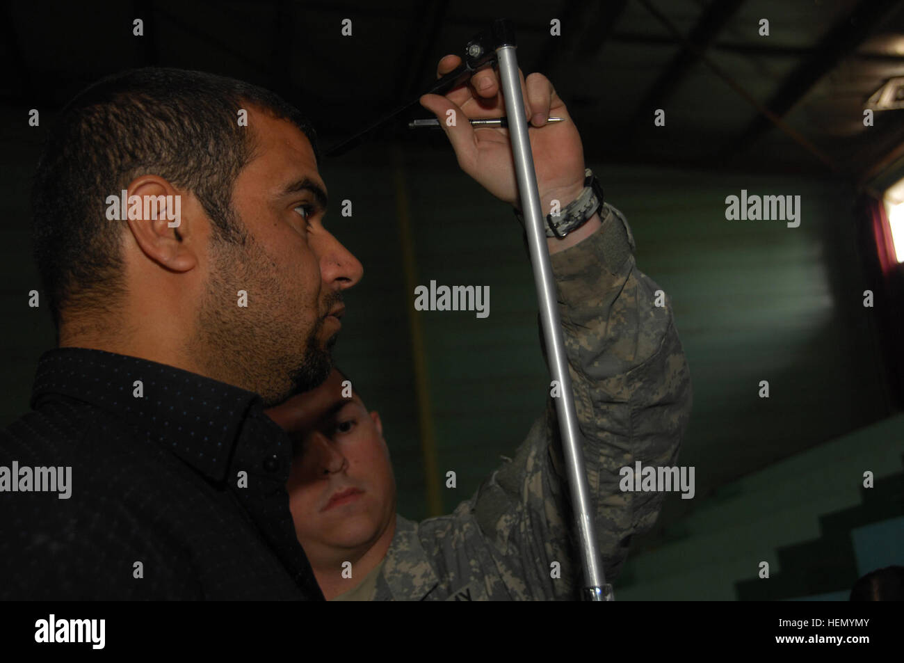 A U.S. Army Soldier from Bravo Battery, 2nd Battalion, 32nd Field ...