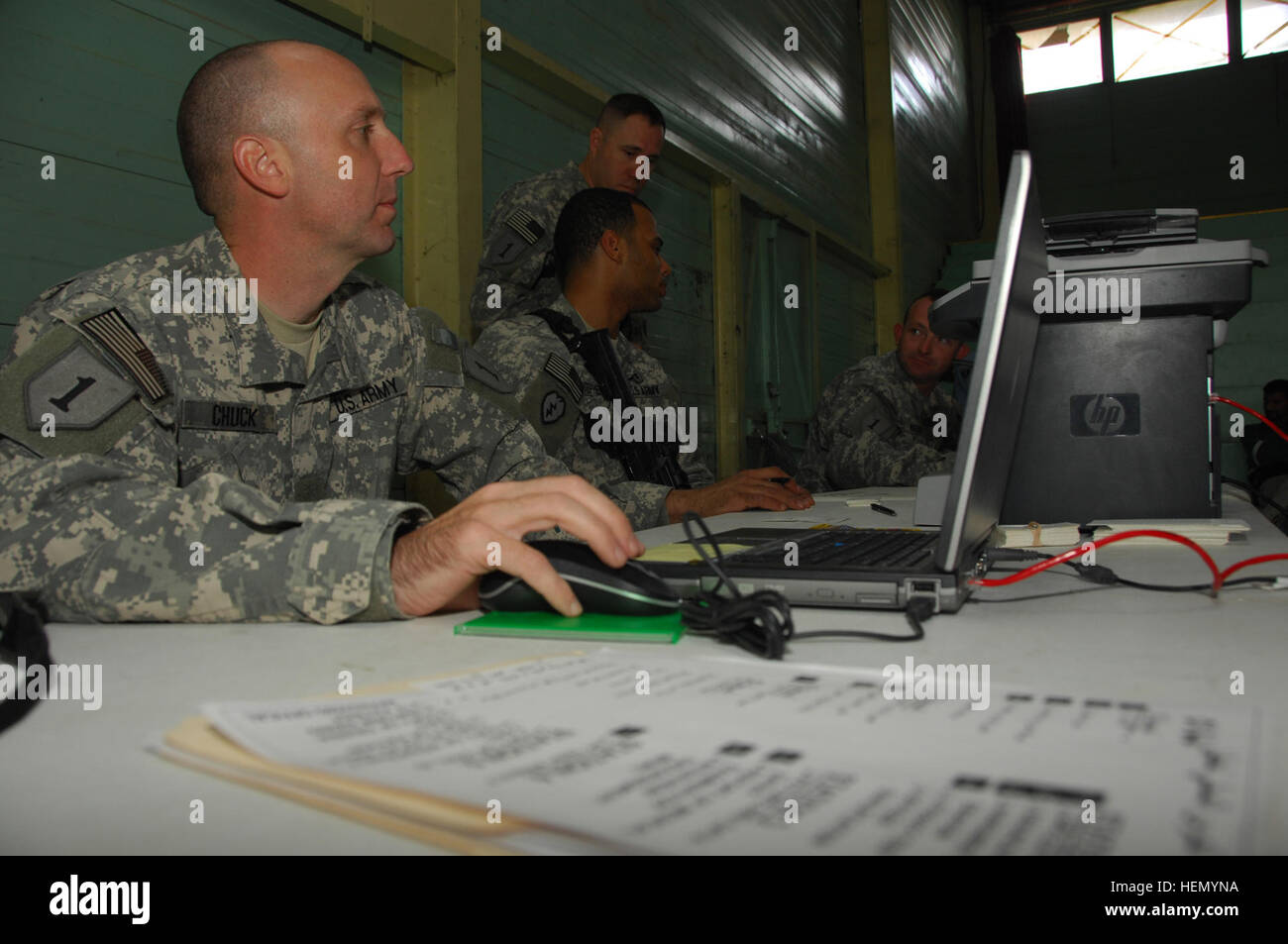 "Chuck," a U.S. Army Soldier from the Tactical Human Intelligence Team ...