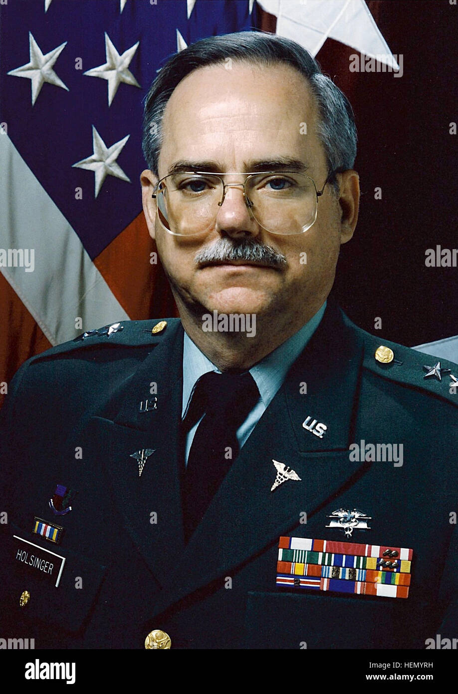 James W Holsinger official military portrait - 1993 Stock Photo - Alamy