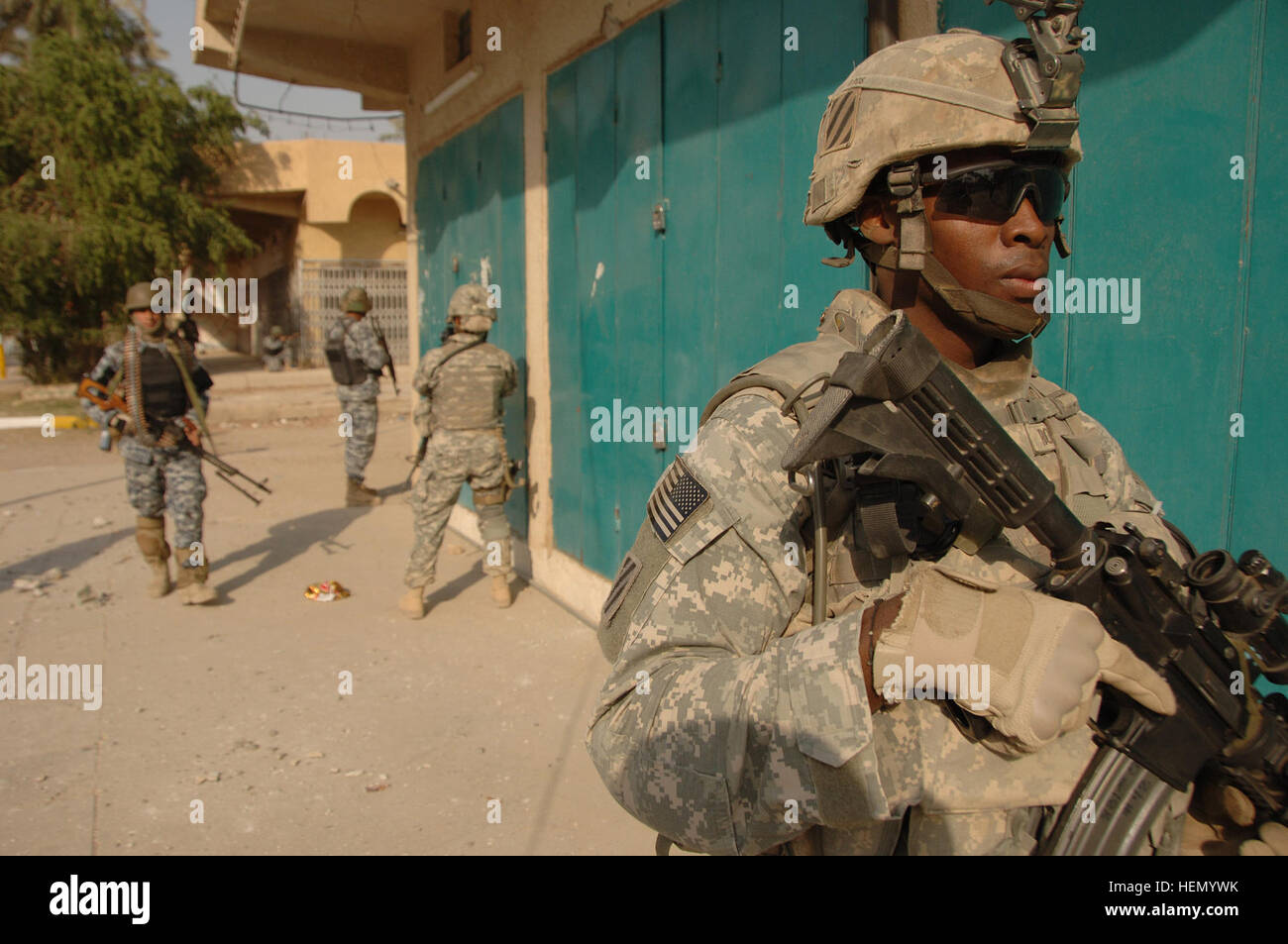 A U.S. Army Soldier from Alpha Company, 1-15 Infantry Regiment, 3rd ...