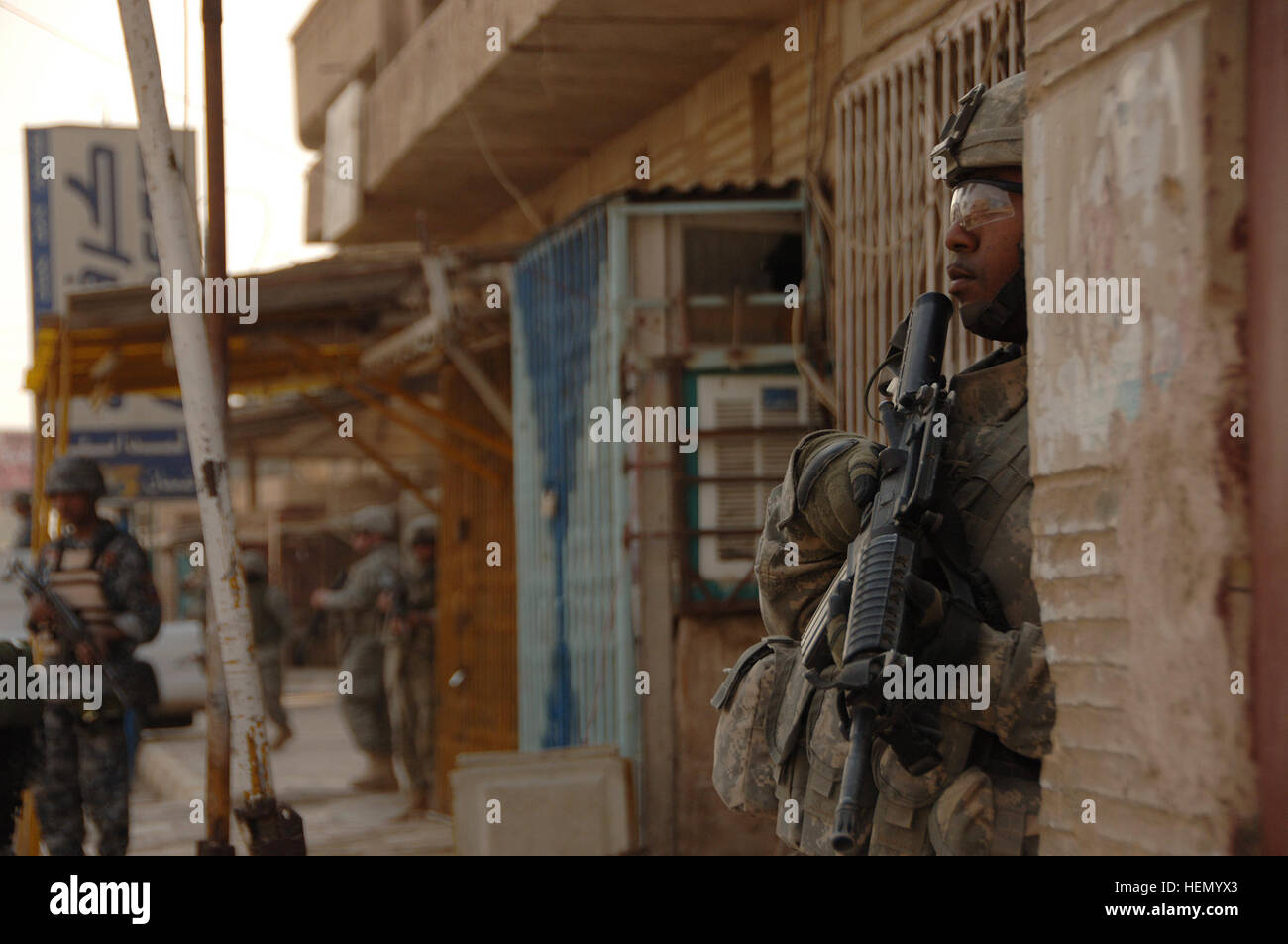 A U.S. Army Soldier from Alpha Company, 1-15 Infantry Regiment, 3rd ...