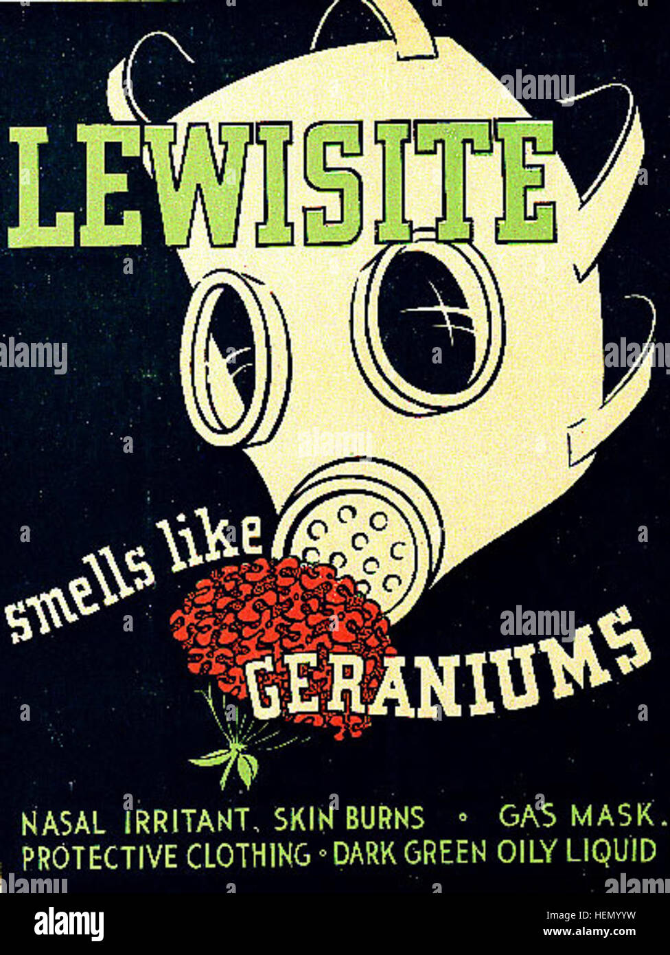 Lewisite poster ww2 Stock Photo - Alamy