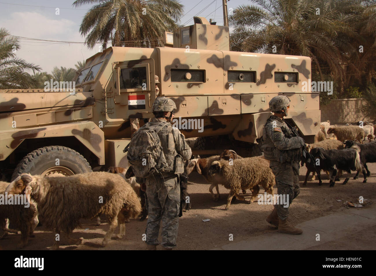 U.S. Army Soldiers from Alpha Company, 1st Battalion, 64th Armor ...