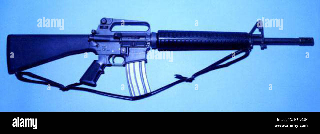 The M16A2 is a standard military assault rifle used for infantry ...