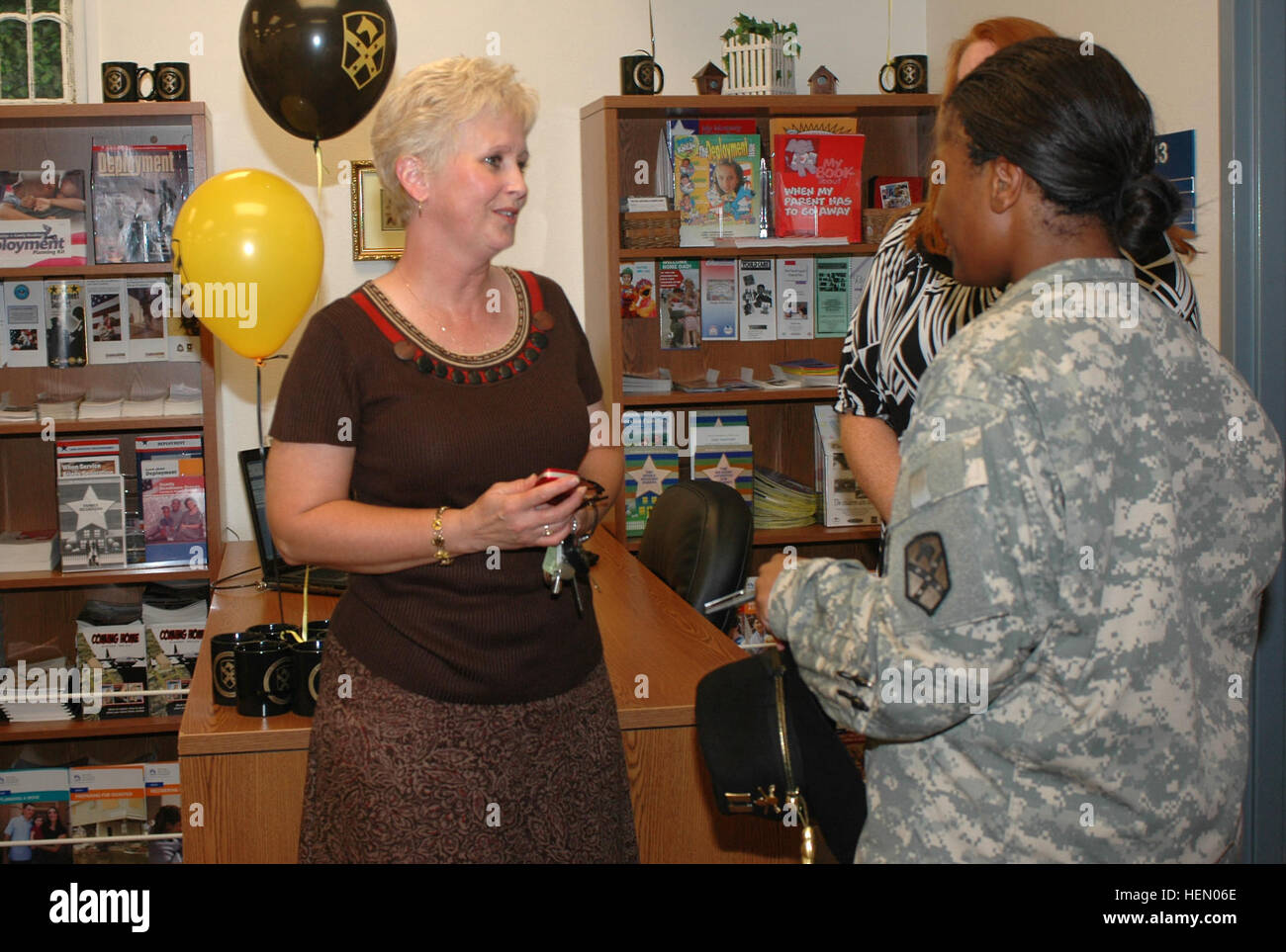 US Army 50778 Lisa Phelps, wife of Col. Larry Phelps, commander 15th SB ...
