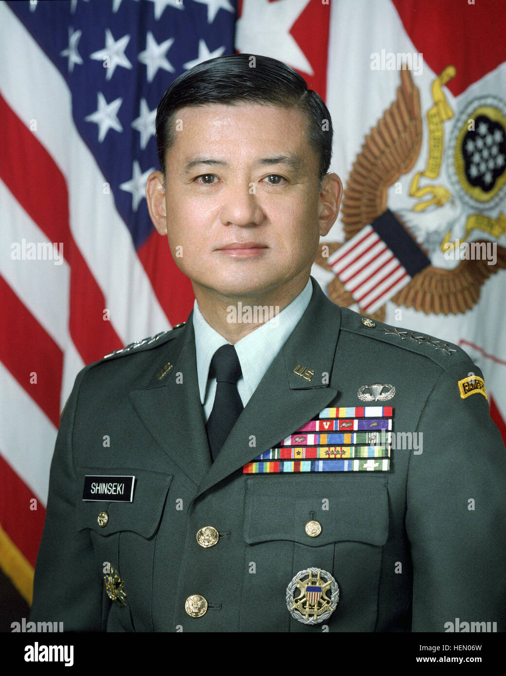 Portrait of U.S. Army Gen. Eric K. Shinseki Chief of Staff of the U.S ...