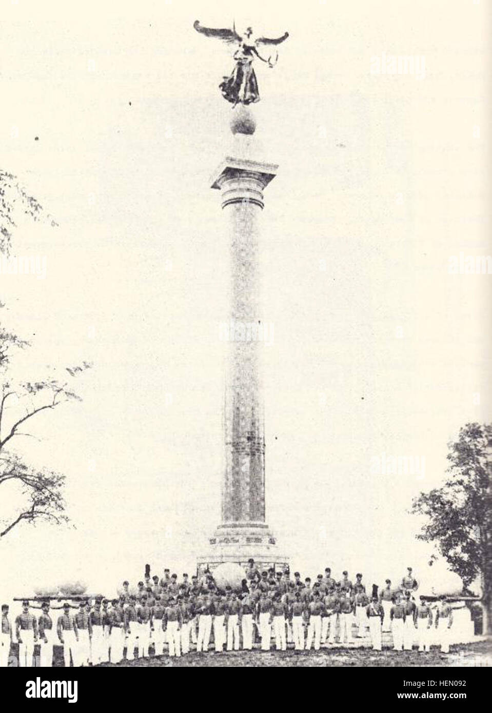 Original Statue on West Point's Battle Monument Stock Photo - Alamy