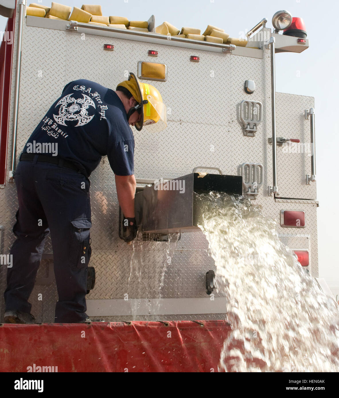 Camp arifjan fire hi-res stock photography and images - Alamy