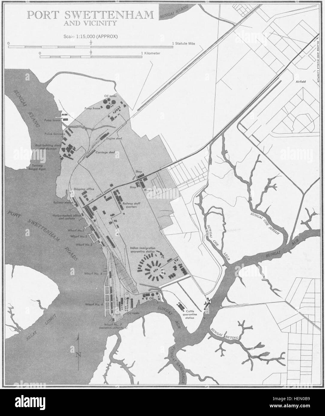 Port Swettenham And Vicinity Stock Photo - Alamy