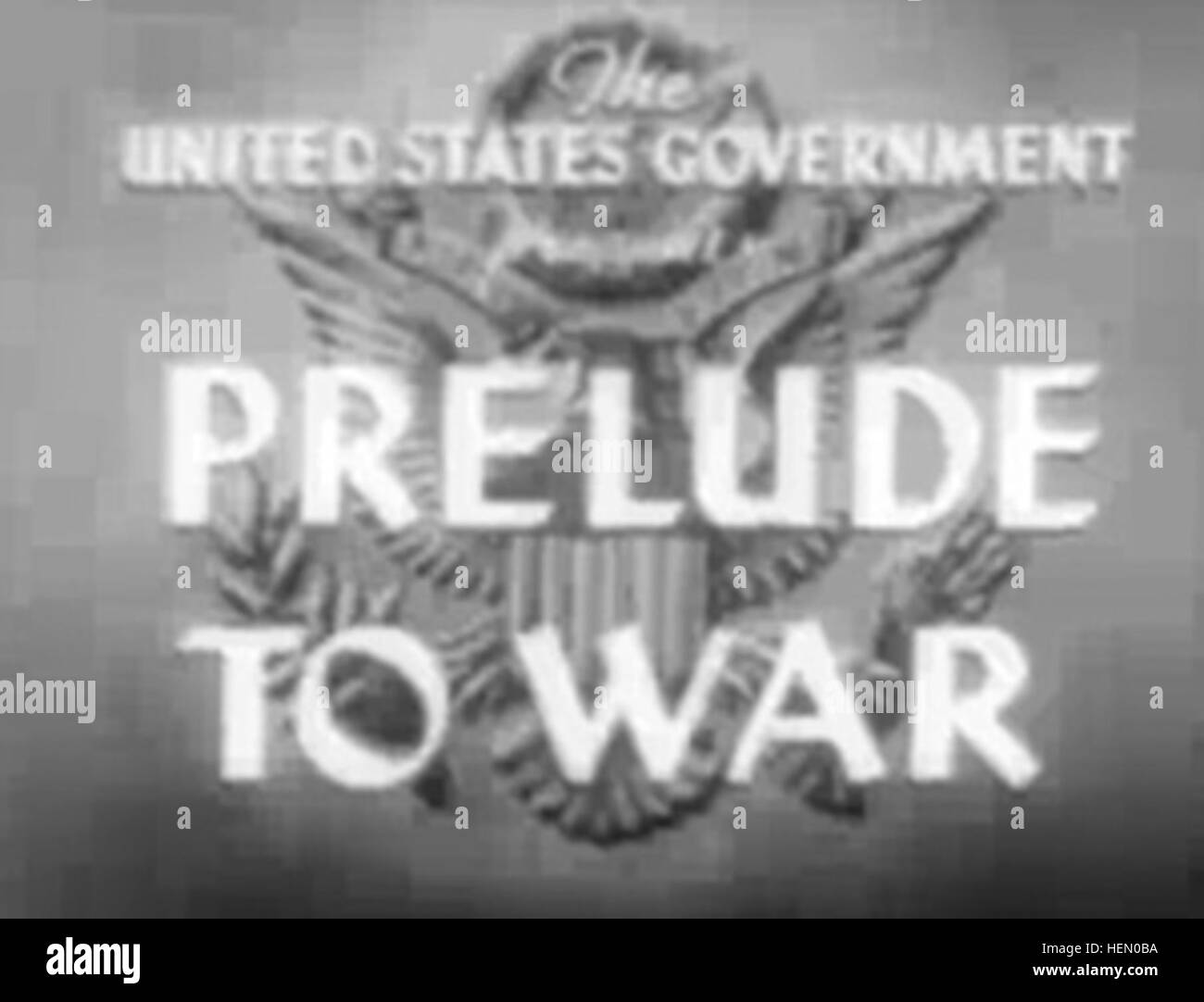 Prelude to War title card Stock Photo - Alamy