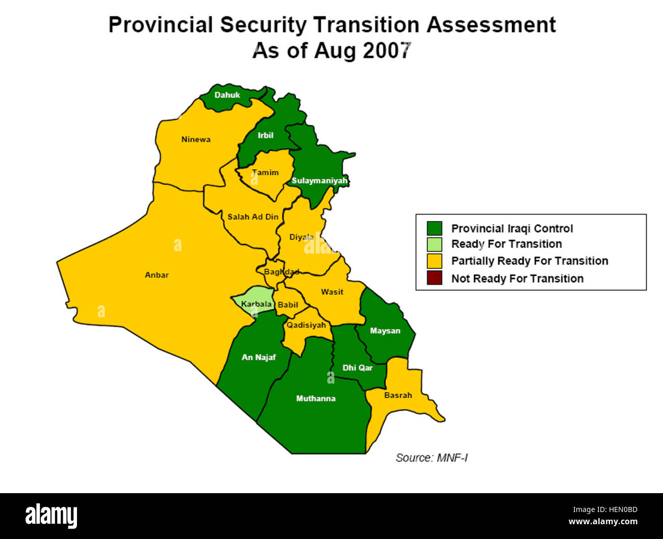Provincial security transition assessment august 2007 Stock Photo - Alamy
