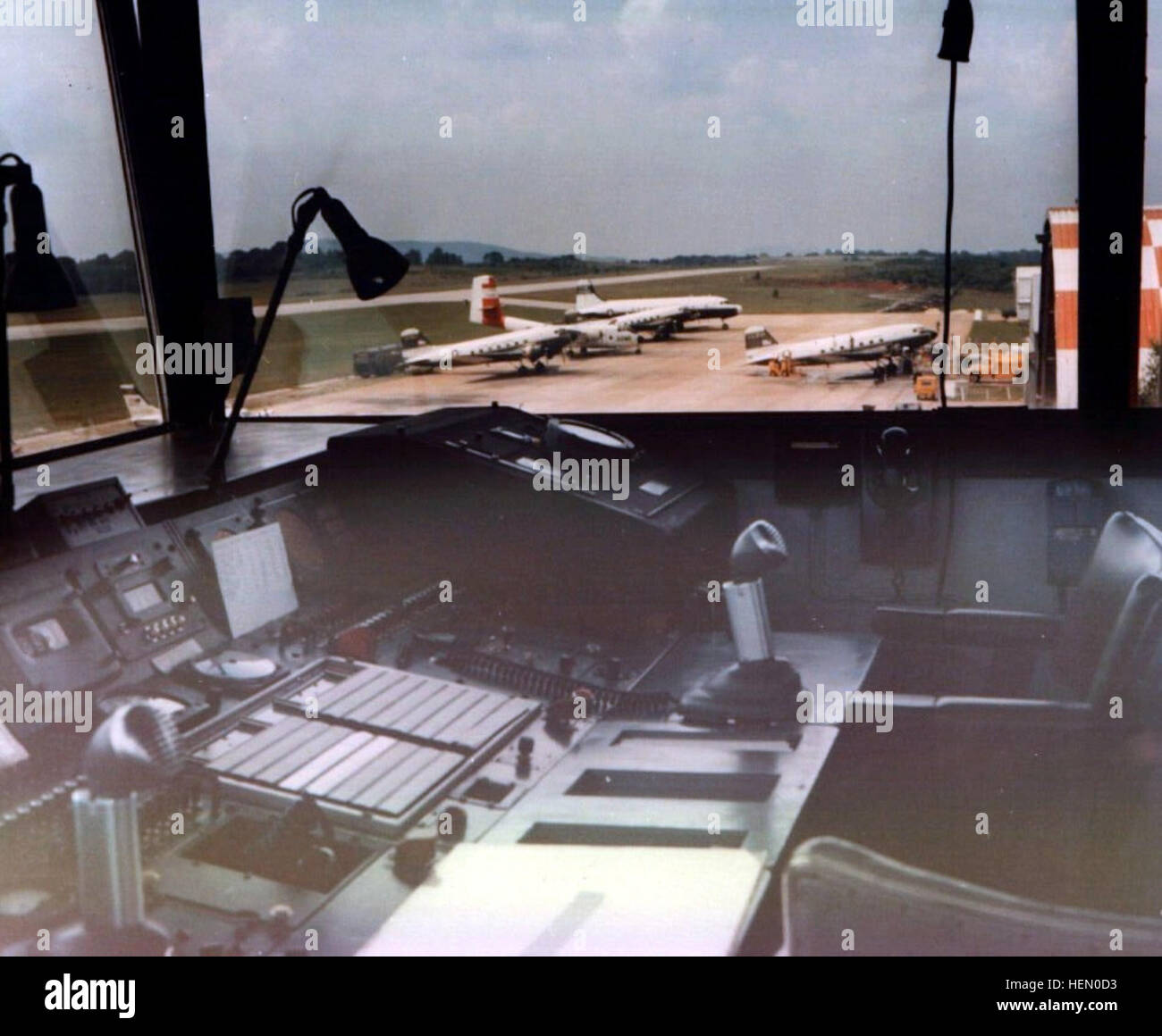 Redstone Army Airfield flight line 1960s Stock Photo - Alamy