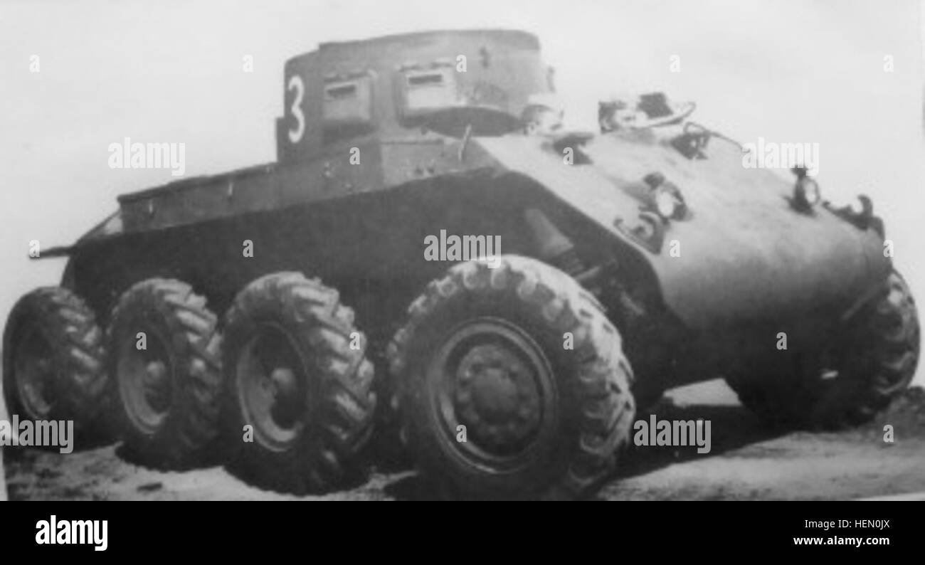 The T13E1 armored car is a light reconnaissance vehicle designed for ...