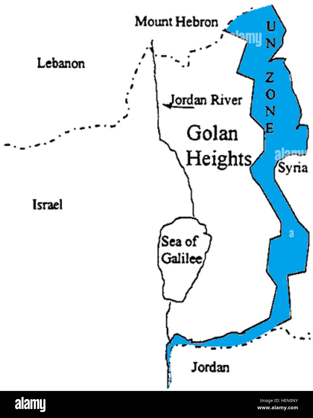 UNDOF Area of Operations Stock Photo - Alamy