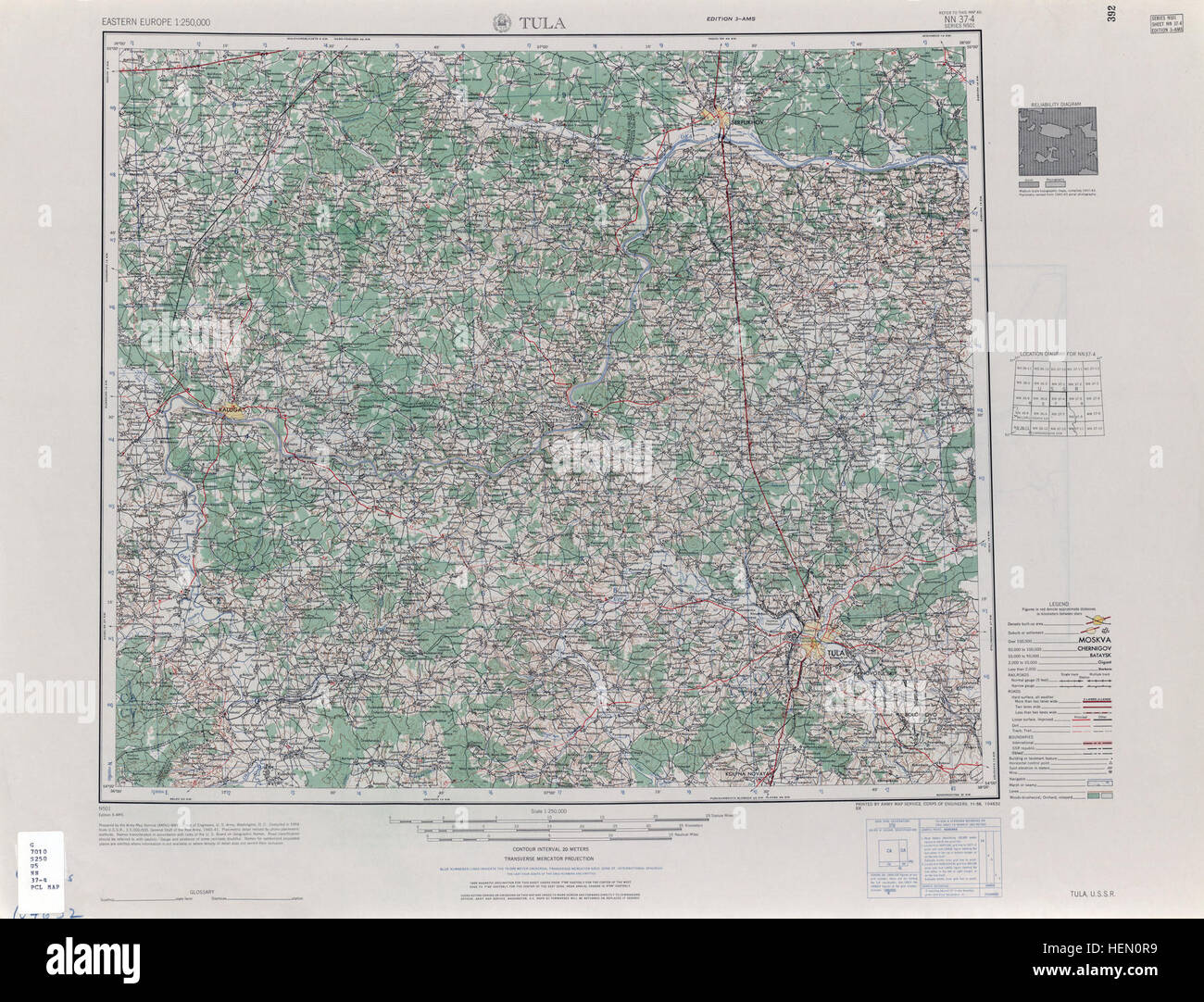 Map of tula hi-res stock photography and images - Alamy