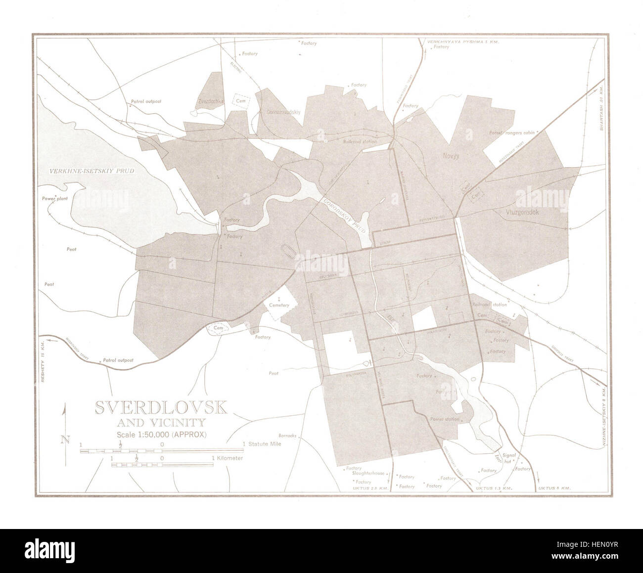 Sverdlovsk map hi-res stock photography and images - Alamy