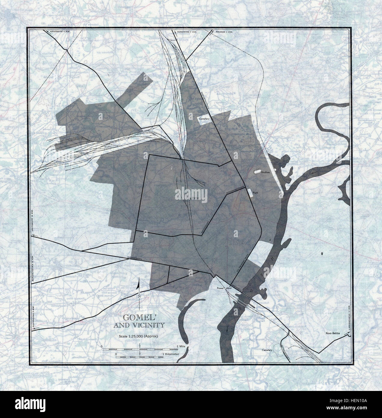 Gomel map hi-res stock photography and images - Alamy